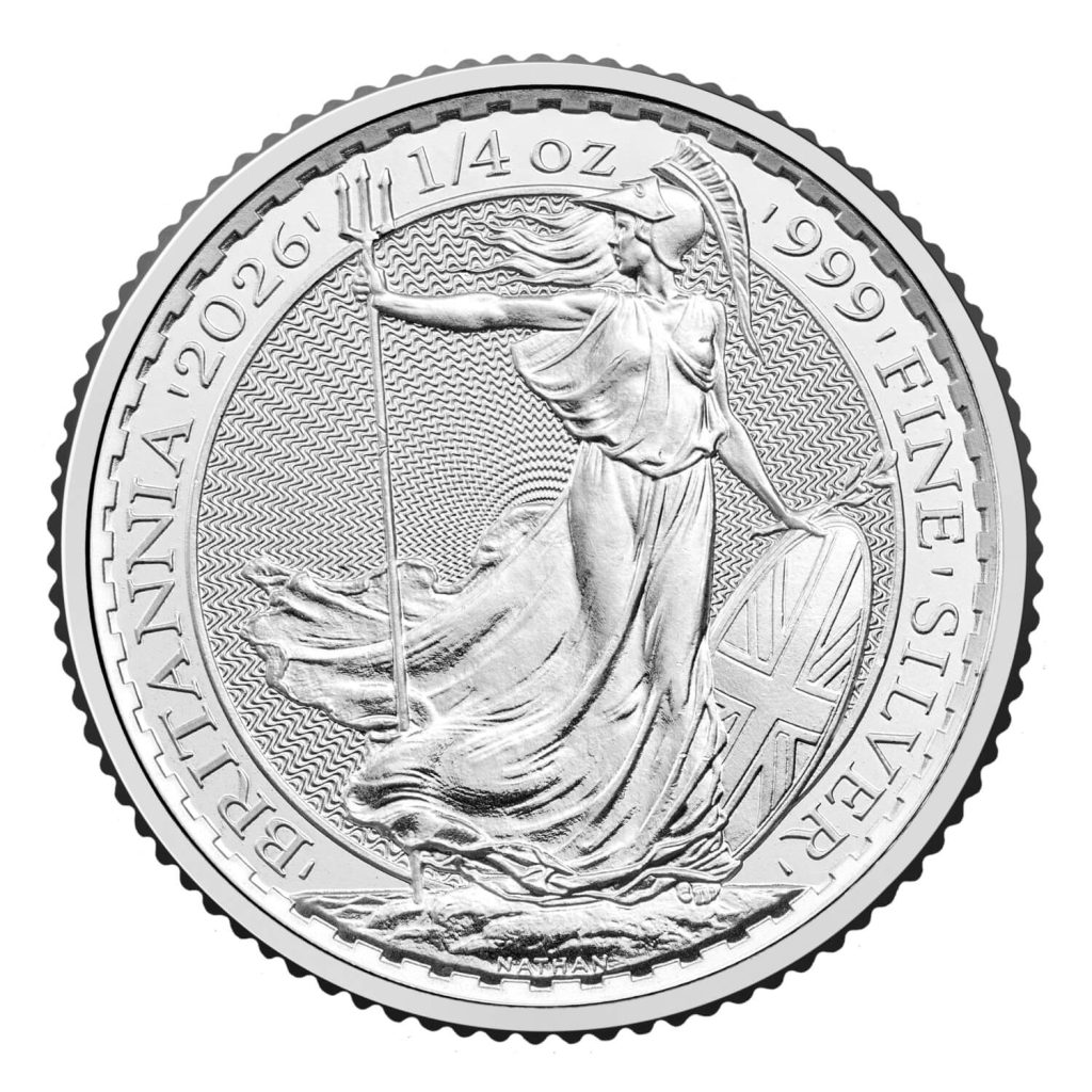 2026 (New) England Britannia Silver 1/4 oz Coin | ゴールド市場ドットコム