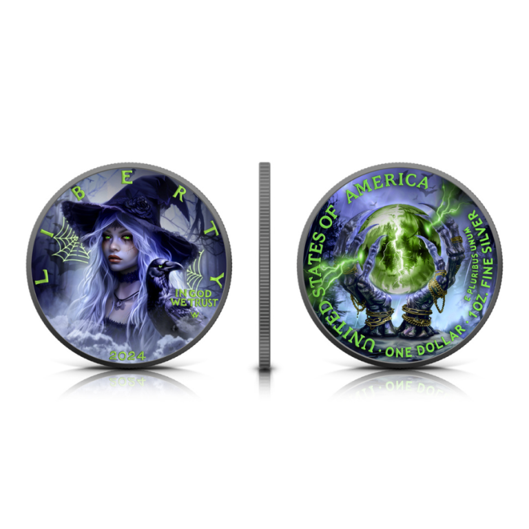 2024 (New) American Eagle Walking Liberty Halloween Witch Spell Silver ...