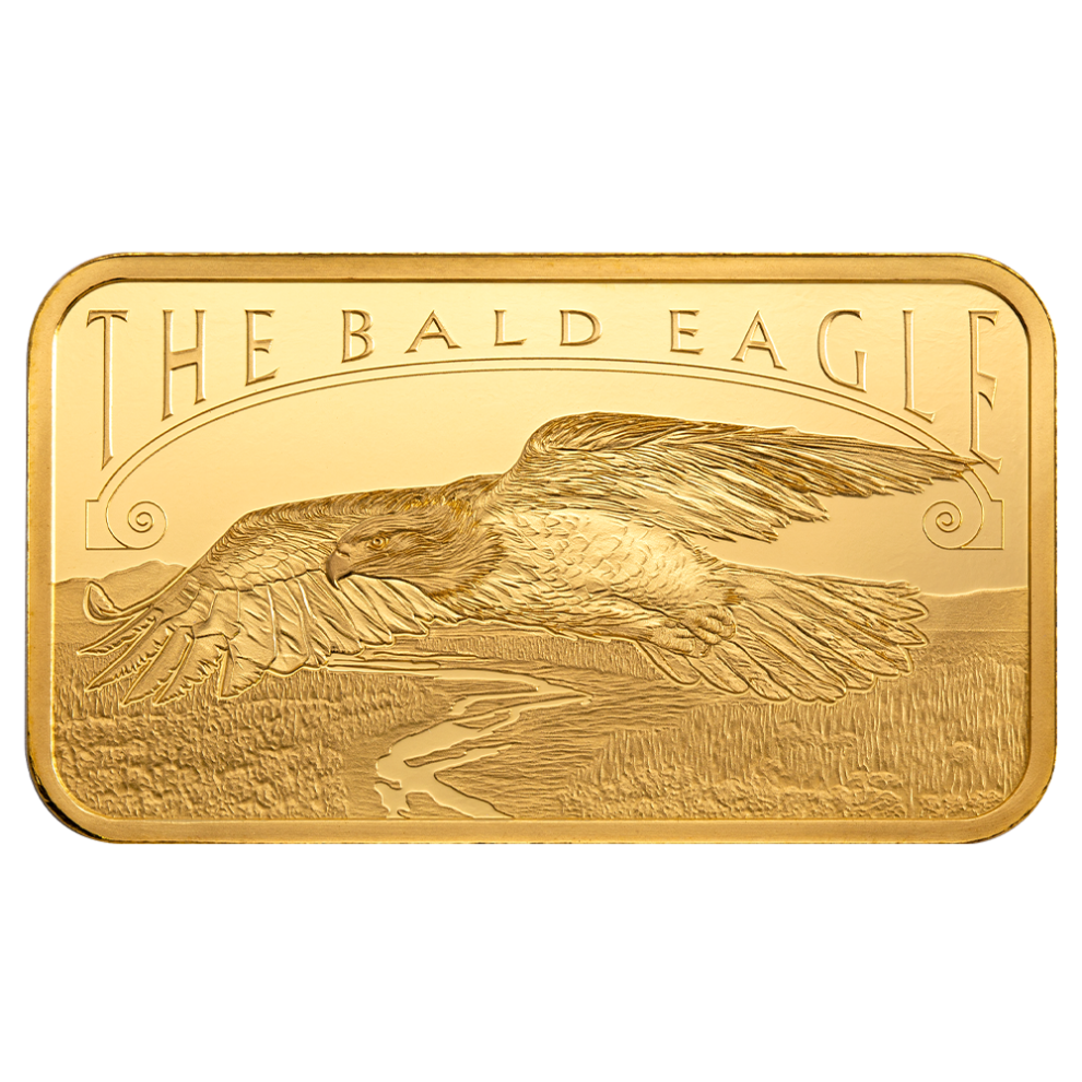 (New) Swiss Pamp America the Free Bald Eagle Gold 1 oz Bar | ゴールド市場ドットコム